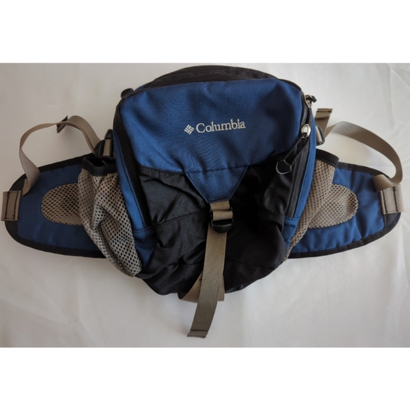 Columbia | Bags | Columbialumbar Pack Hiking Fanny Packblue And ...